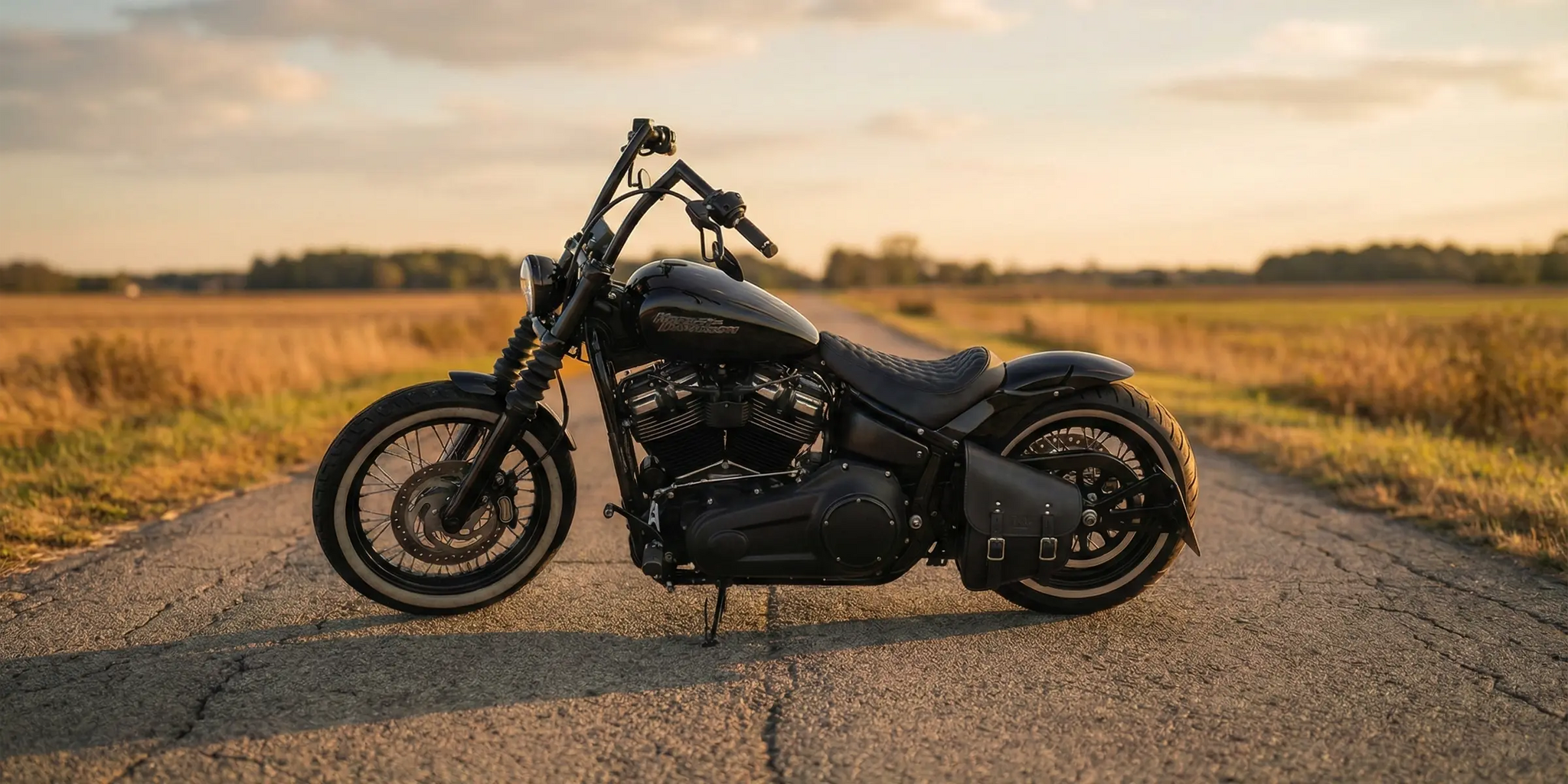 Harley Softail Saddlebags | Handmade Leather Bags USA