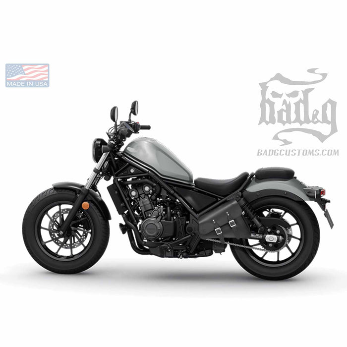 Premium Honda Rebel Left Side Solo Bag | Saddlebags Crafted in USA